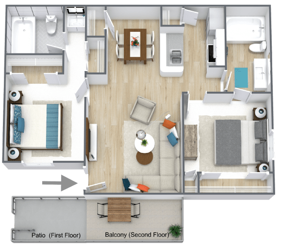 Floor Plans of Americana Simi Valley in Simi Valley, CA