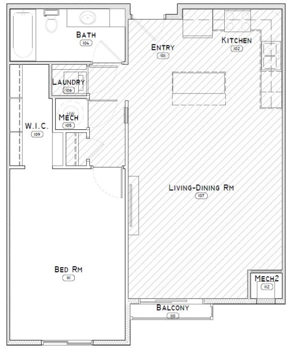 One-Bedroom Apartments for rent at The Conrad in Omaha