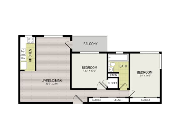 Floor Plans of Broadview Apartments in Baltimore, MD