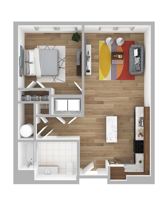 Floor Plans of The Chimes at North Bethesda in Rockville, MD