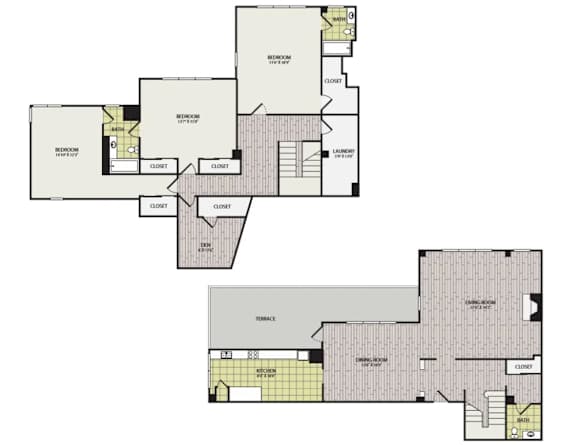 Floor Plans of Broadview Apartments in Baltimore, MD