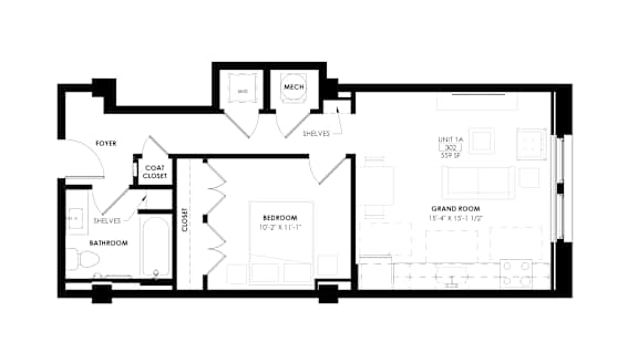 Floor Plans of 22 Light Apartments in Baltimore, MD