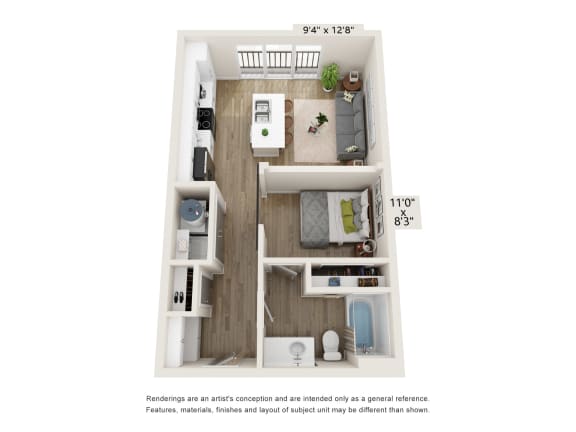 Floor Plans of Desert Commons East in El Paso, TX