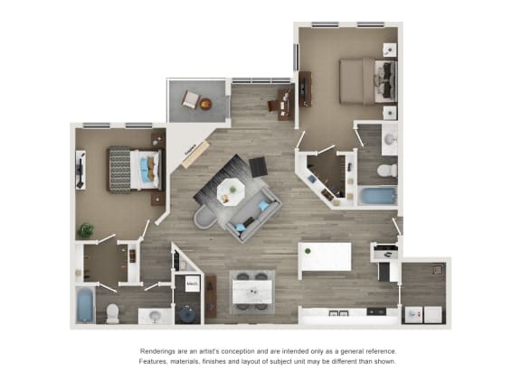 Floor Plans | 1-, 2-, & 3- Bedroom Apartments in Marietta, GA