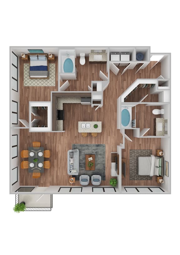 Floor Plans | 1, 2, & 3-Bedroom Apartments in Midtown Atlanta
