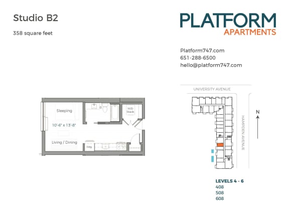 Floor Plans of Ray And Platform in Saint Paul, MN
