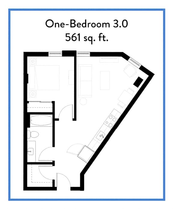 Floor Plans of The Vera in Portland, OR