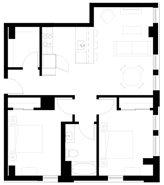 Floor Plans of The Vera in Portland, OR