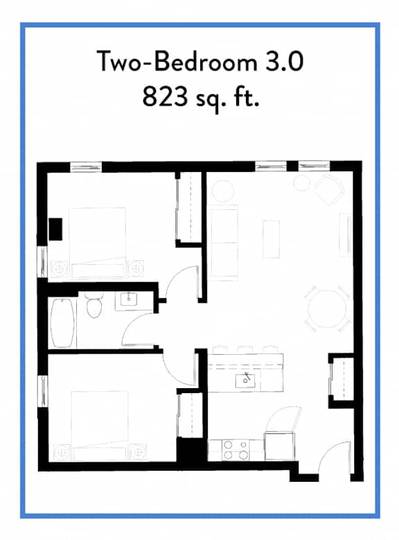 Floor Plans of The Vera in Portland, OR