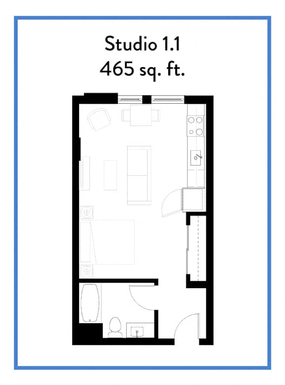 Floor Plans of The Vera in Portland, OR