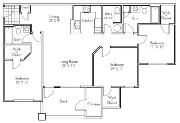 1, 2 & 3-Bedroom Apartments in Crestview | ADDISON PLACE