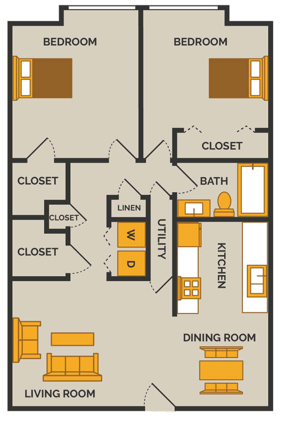 Floor Plans | The Hampton at Coral Ridge | Apartments in Coralville IA