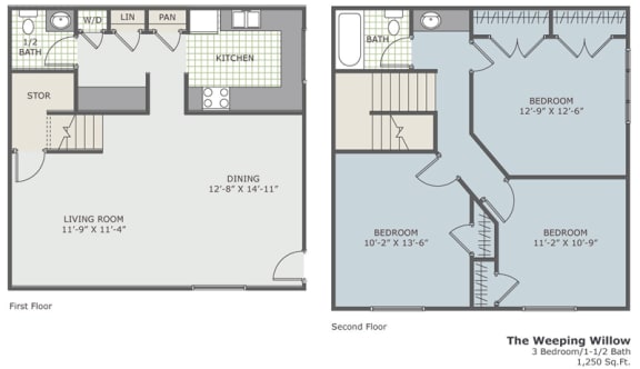 Floor Plans | The Oaks at Jackson | Apartments in Jackson, TN