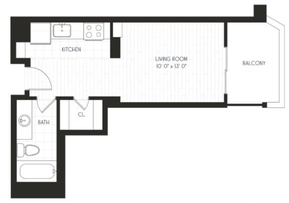 Floor Plans of Elm Row in Portland, OR