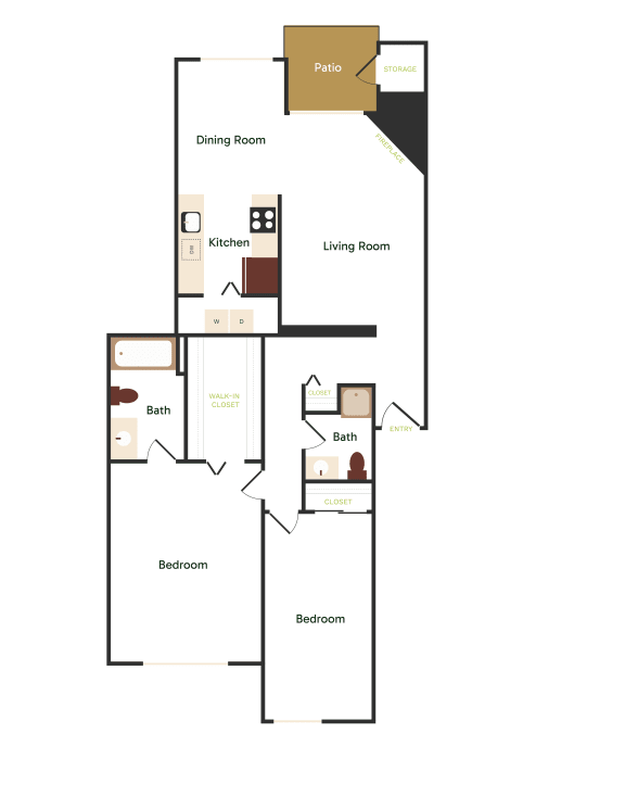 Floor Plans of Waterbrook in Kent, WA