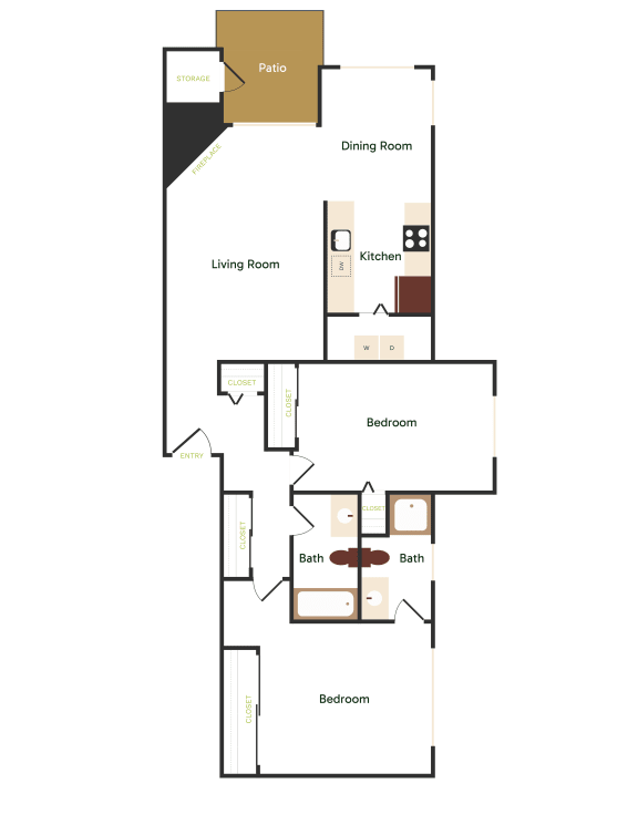 Floor Plans of Waterbrook in Kent, WA