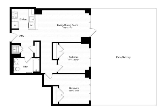 Studio, 1 & 2 Bedroom Apartments in White Plains, NY | Continuum