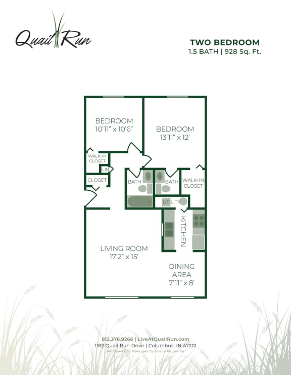 Floor Plans of Quail Run in Columbus, IN