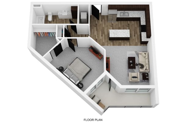 Floor Plans of Liberty Center Apartments in Liberty Township, OH