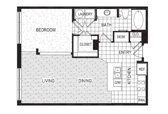 1 & 2 Bedroom Fells Point Apartments | The Crescent at Fells Point