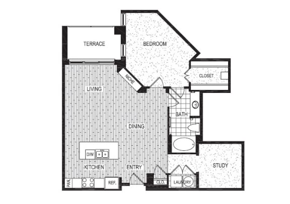 1 & 2 Bedroom Fells Point Apartments | The Crescent at Fells Point