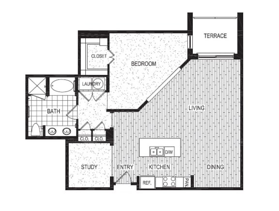 1 & 2 Bedroom Fells Point Apartments | The Crescent at Fells Point