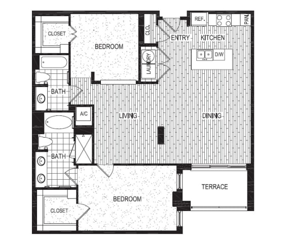 1 & 2 Bedroom Fells Point Apartments | The Crescent at Fells Point