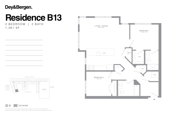 Floor Plans Of Dey And Bergen In Harrison Nj