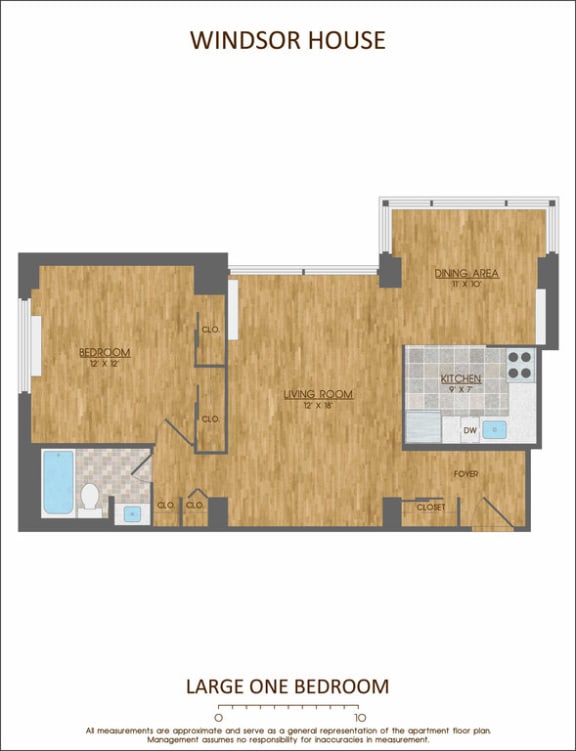 Floor Plans of Windsor House Apartments in Washington, DC