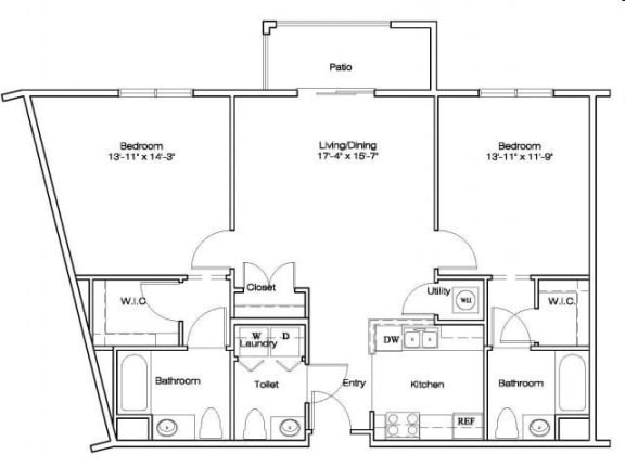 Floor Plans of Nexxus Apartments in Wakefield, MA