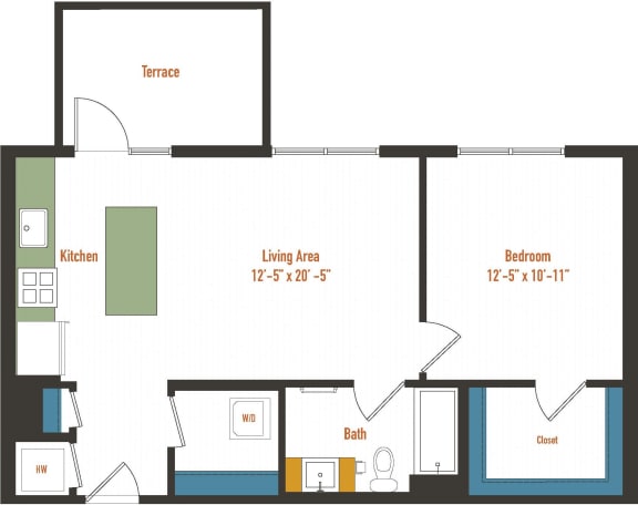Floor Plans of Venture on I in Washington, DC