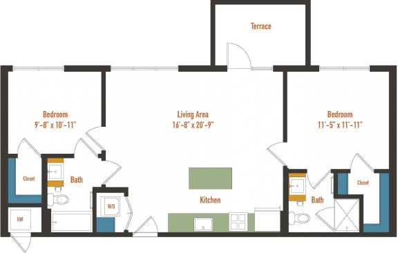Floor Plans of Venture on I in Washington, DC