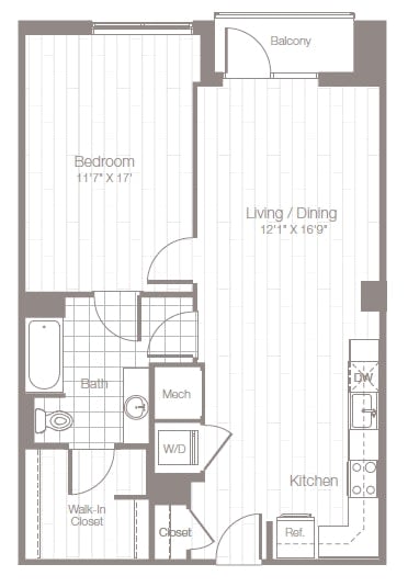 Floor Plans of Core in Silver Spring, MD