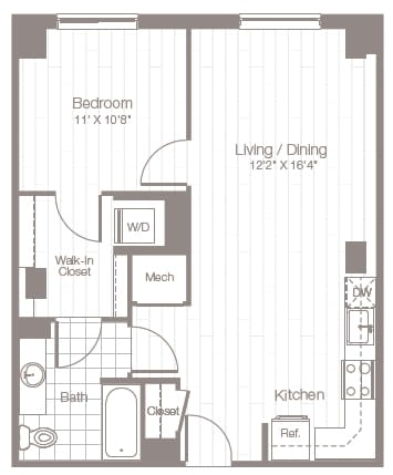 Floor Plans of Core in Silver Spring, MD