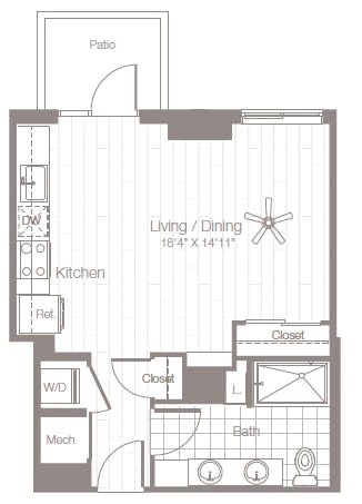 Floor Plans of Core in Silver Spring, MD