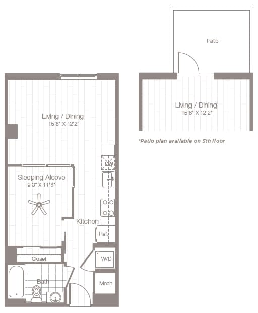 Floor Plans of Core in Silver Spring, MD