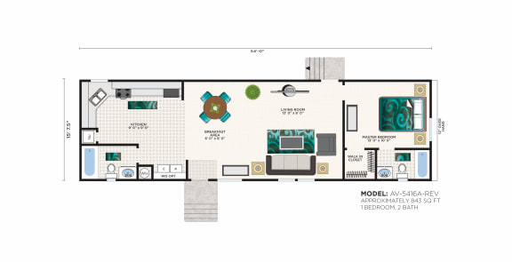 1, 2 and 3 Bedroom Mobile Homes in La Porte, TX | Forest Vista