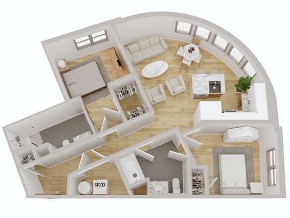 Floor Plans of Port & Main in Port Chester, NY