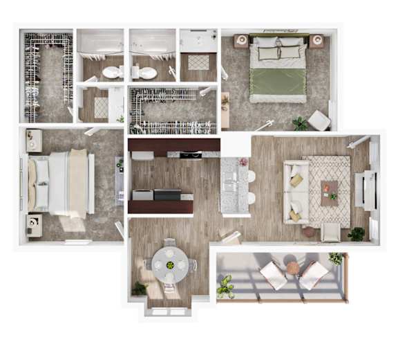 Floor Plans of Tall Timbers Apartments in Houston, TX