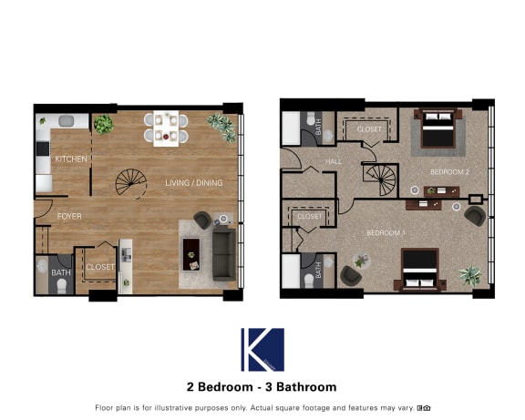 K Square in Chicago, IL | Apartment Floor Plans
