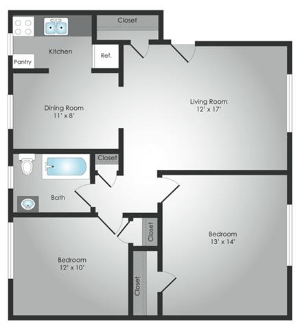 Floor Plans of Hamilton Manor in Hyattsville, MD