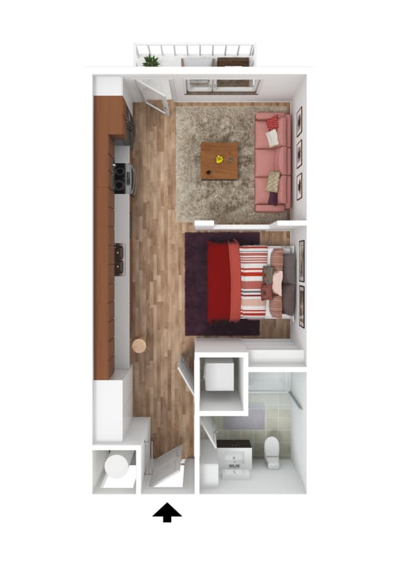 Floor Plans of Highland Place in Denver, CO
