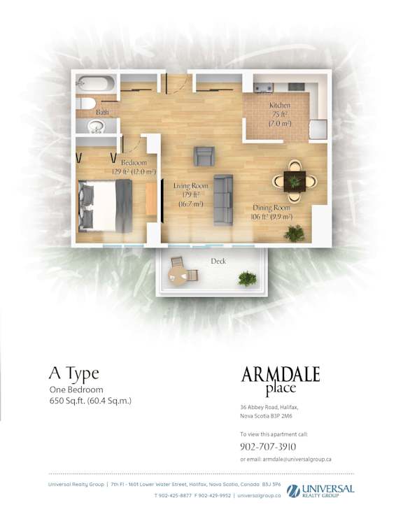 Floor Plans of Armdale Place in Halifax, NS
