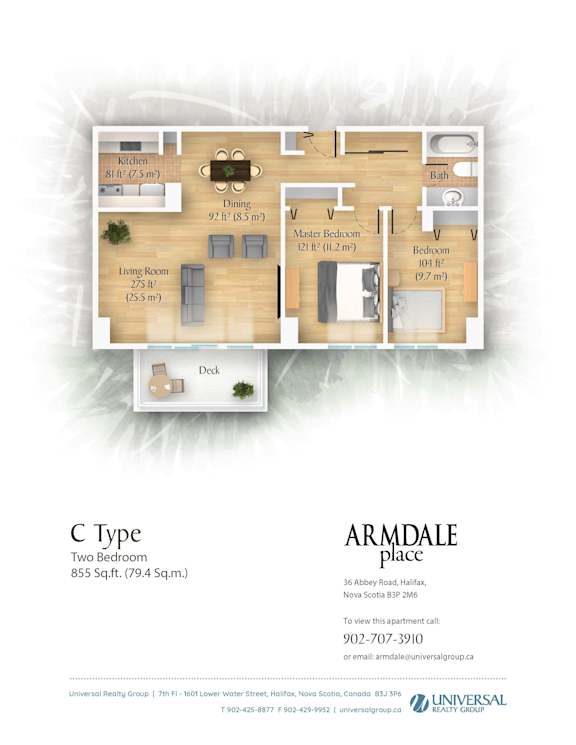 Floor Plans of Armdale Place in Halifax, NS