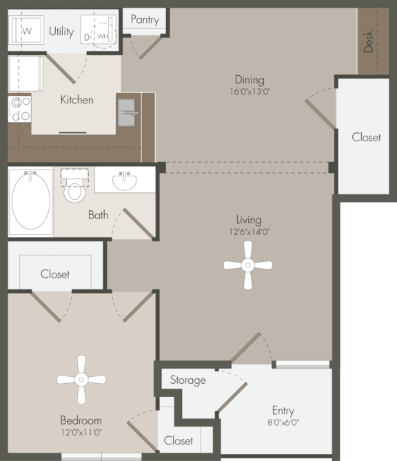 Floor Plans of Regency Dell Ranch Apartments in Round Rock, TX