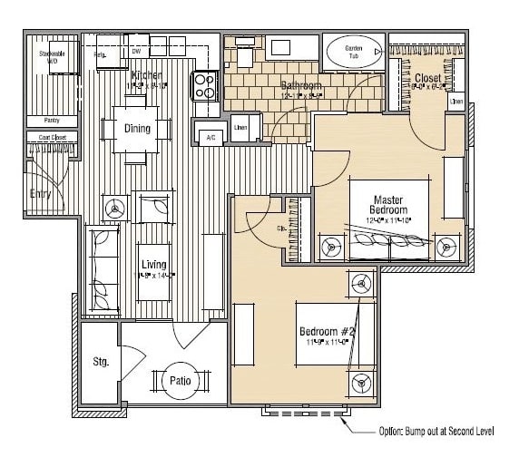 1, 2, 3 Bedroom Apartments for Rent Midland | Sandstone Ridge