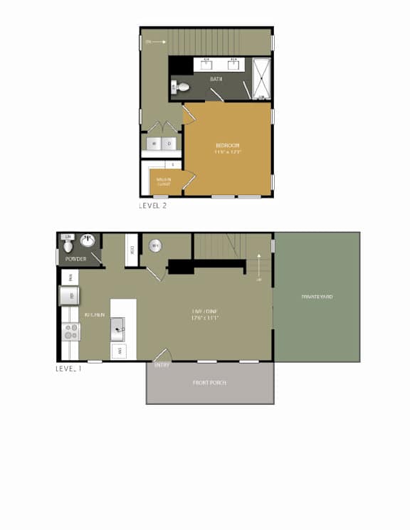 Floor Plans of Collection Hunter Crossroads in Fort Worth, TX