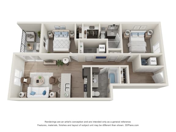 Floor Plans of The Boundary in Sioux Falls, SD