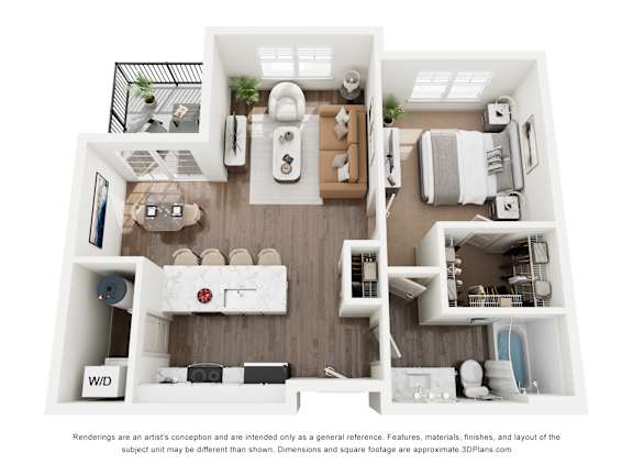 Floor Plans of Lawrence Square in Columbus, OH