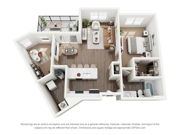 Floor Plans of Lawrence Square in Columbus, OH